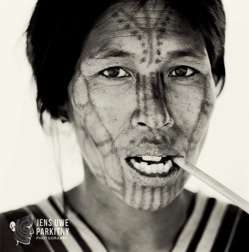 Chin Women Portraits — Jens Uwe Parkitny - Burma's Tattooed Chin Women