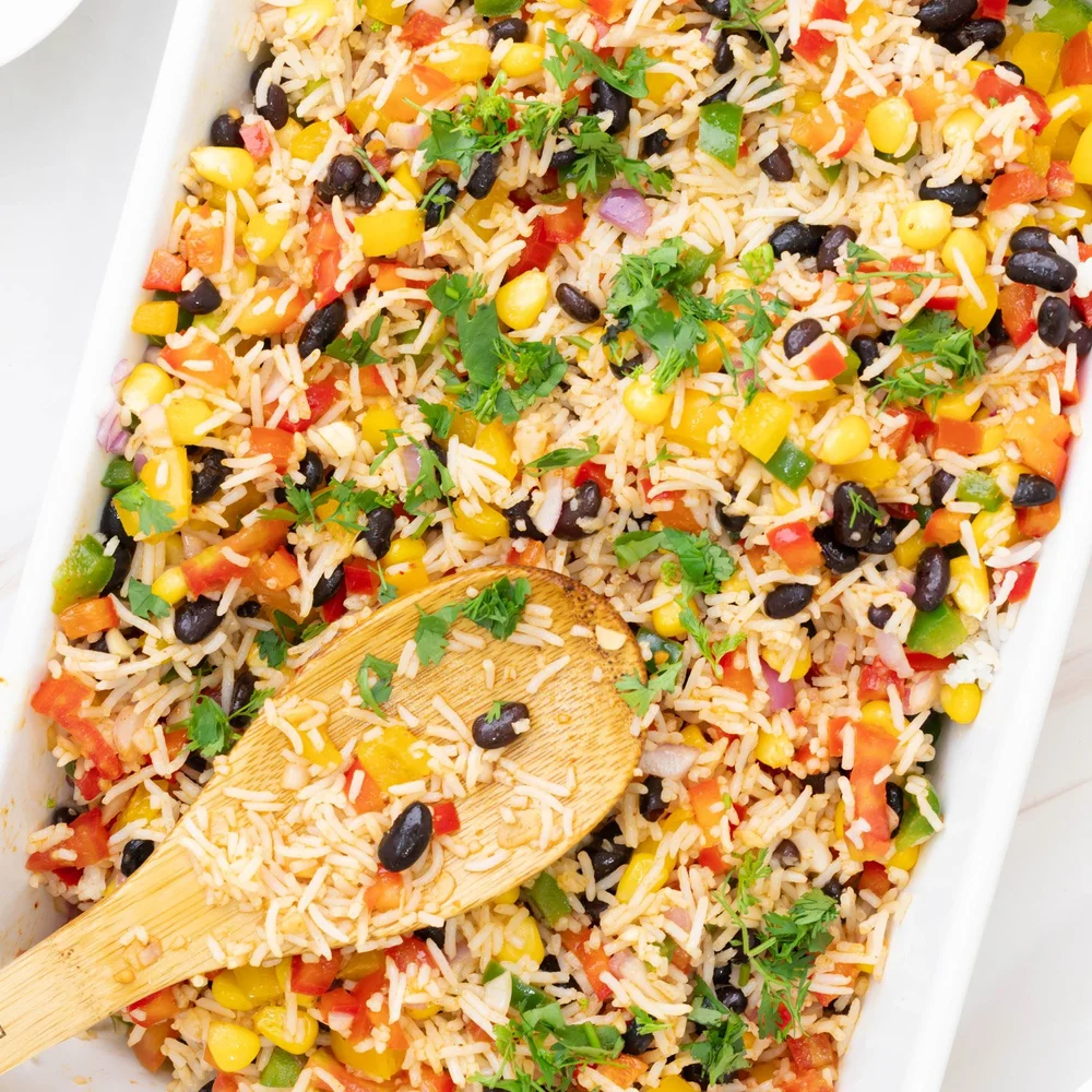Mexican Fiesta Rice Salad/ Mexican Fiesta Rice — Bites & Bokeh