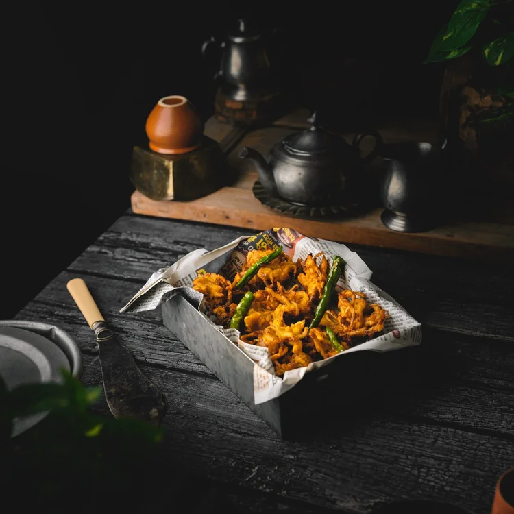 Maharashtrian-style super crispy onion fritters. — Bites & Bokeh