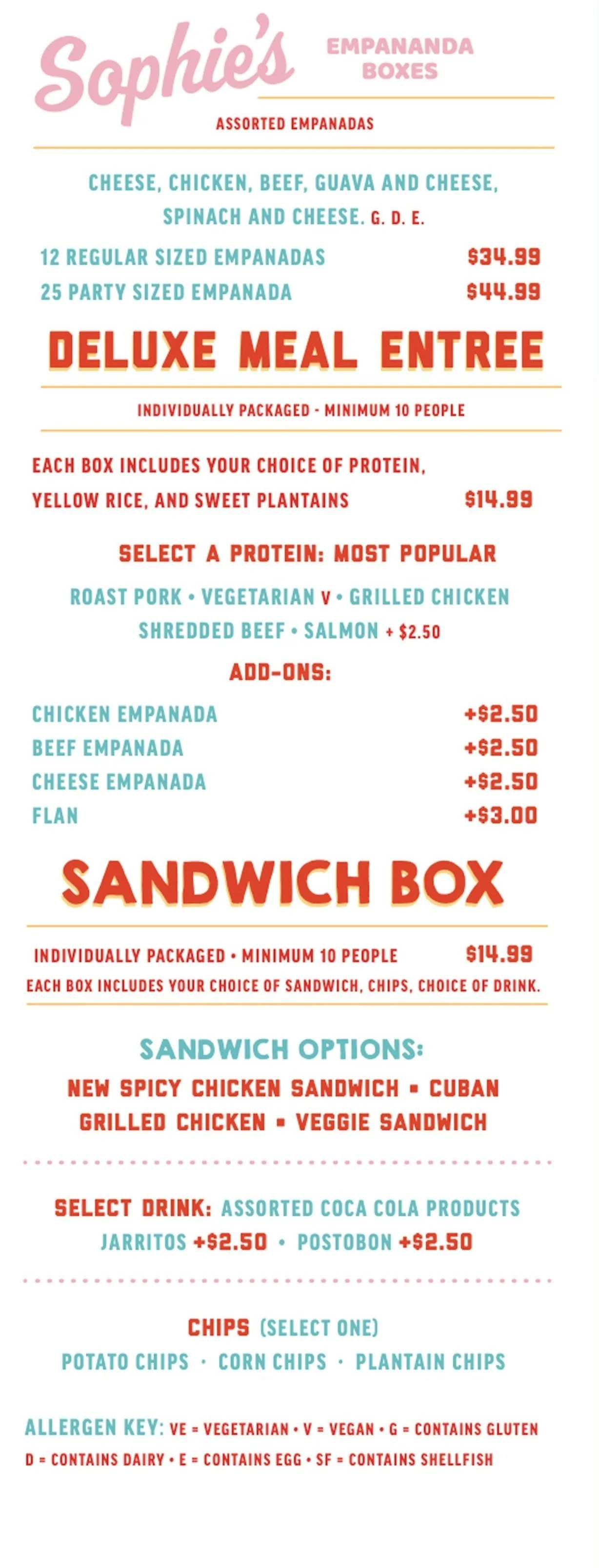 Catering — Sophie's Cuban Cuisine