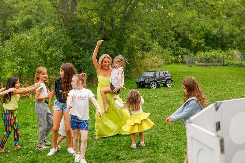 Children Dancing Outside