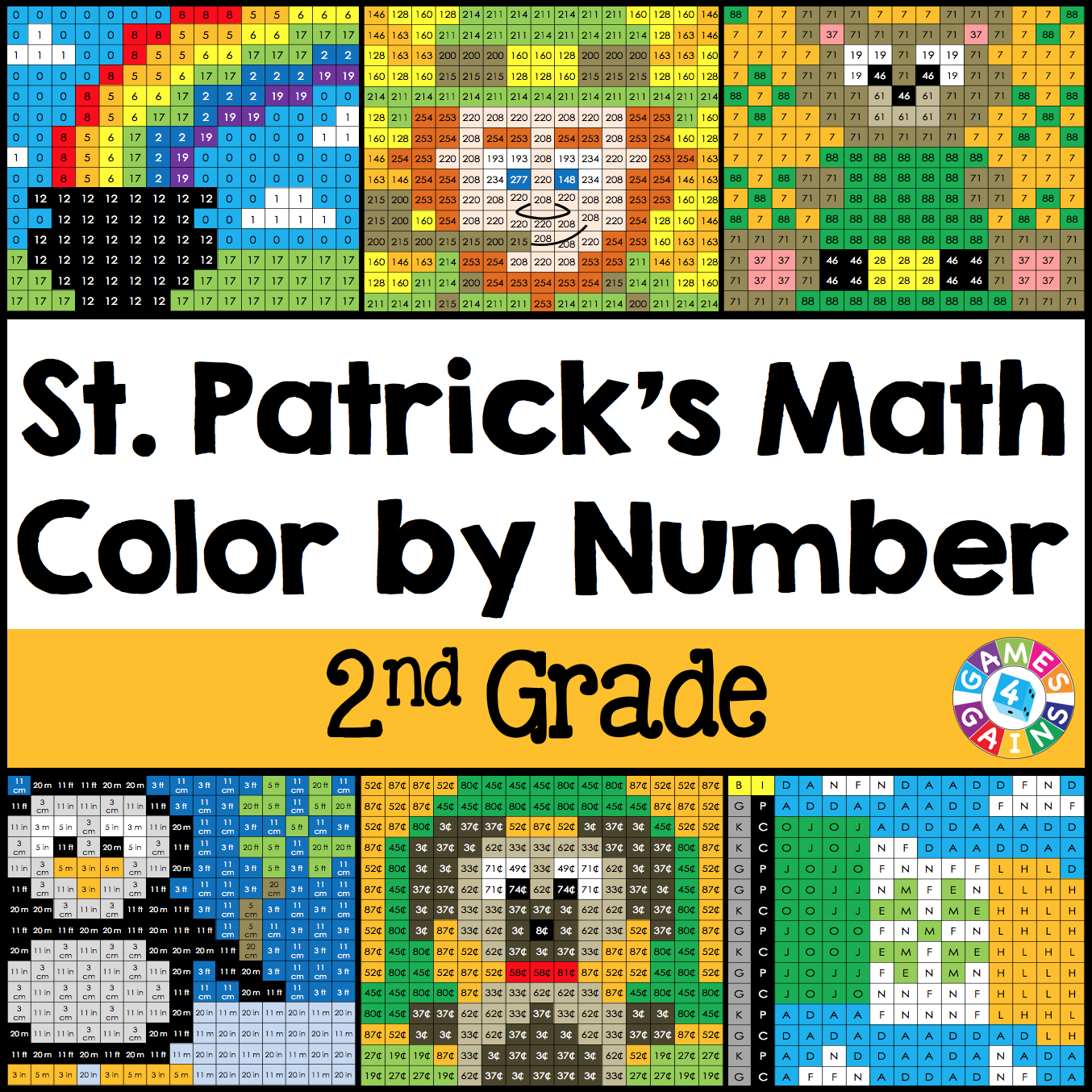St. Patrick’s Day Math Logic Puzzle — Games 4 Gains