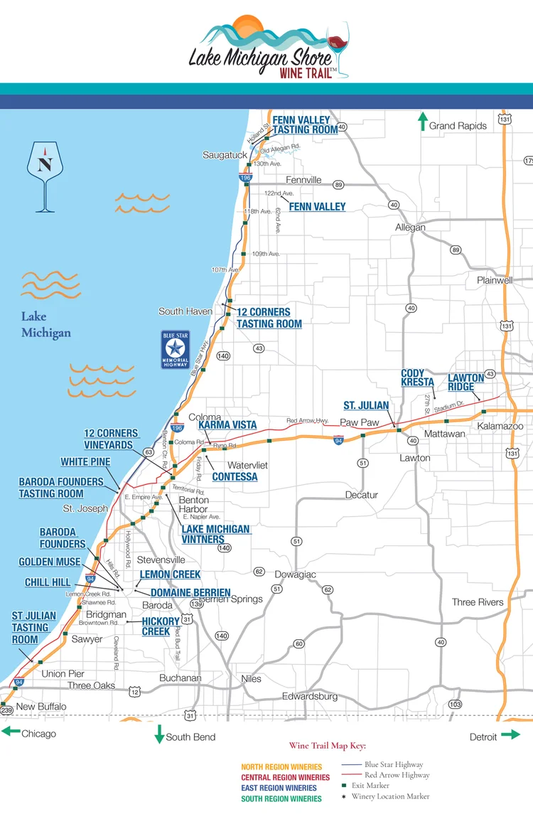Lake Michigan Shore Wine Trail