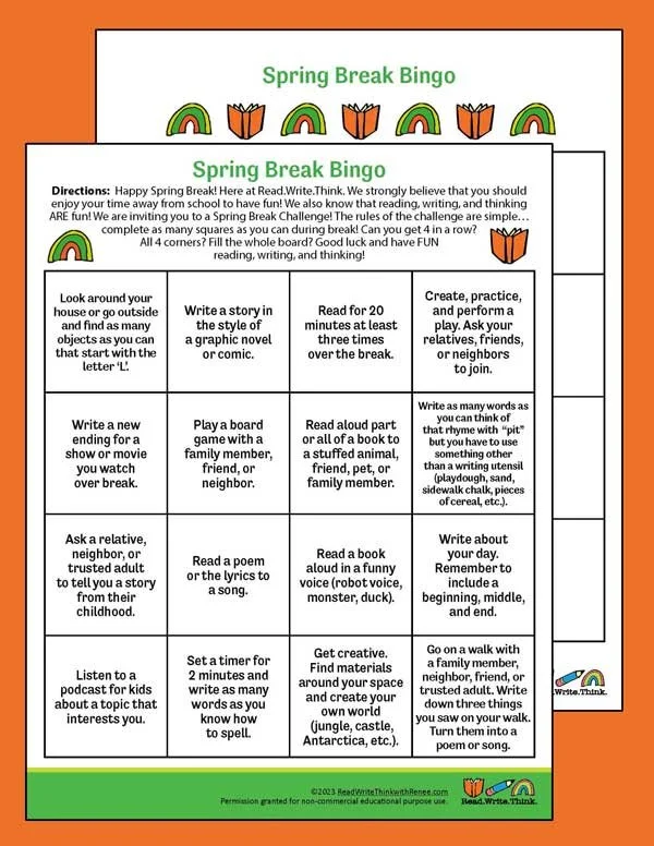 Free Resources — Read Write Think with Renee