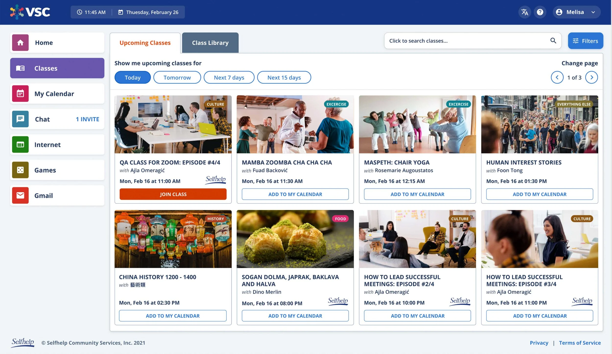 VSC - Virtual Senior Center