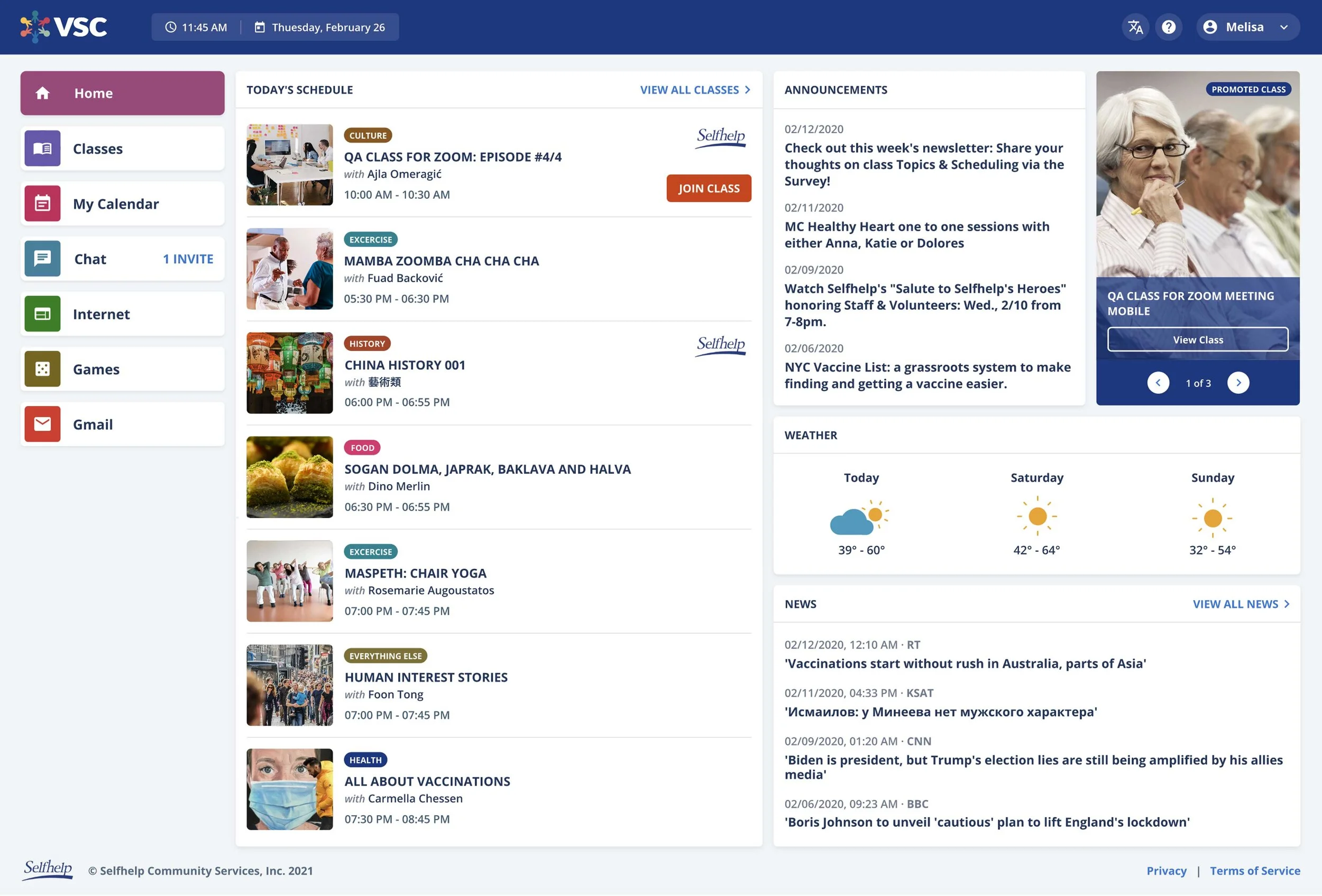 VSC - Virtual Senior Center