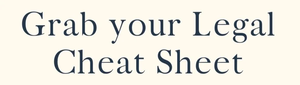 Free Legal Cheat Sheet — KELLI JONES LAW, PLLC