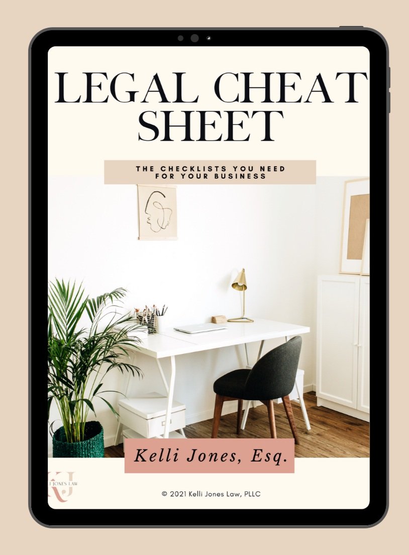 Legal Cheat Sheet — KELLI JONES LAW, PLLC