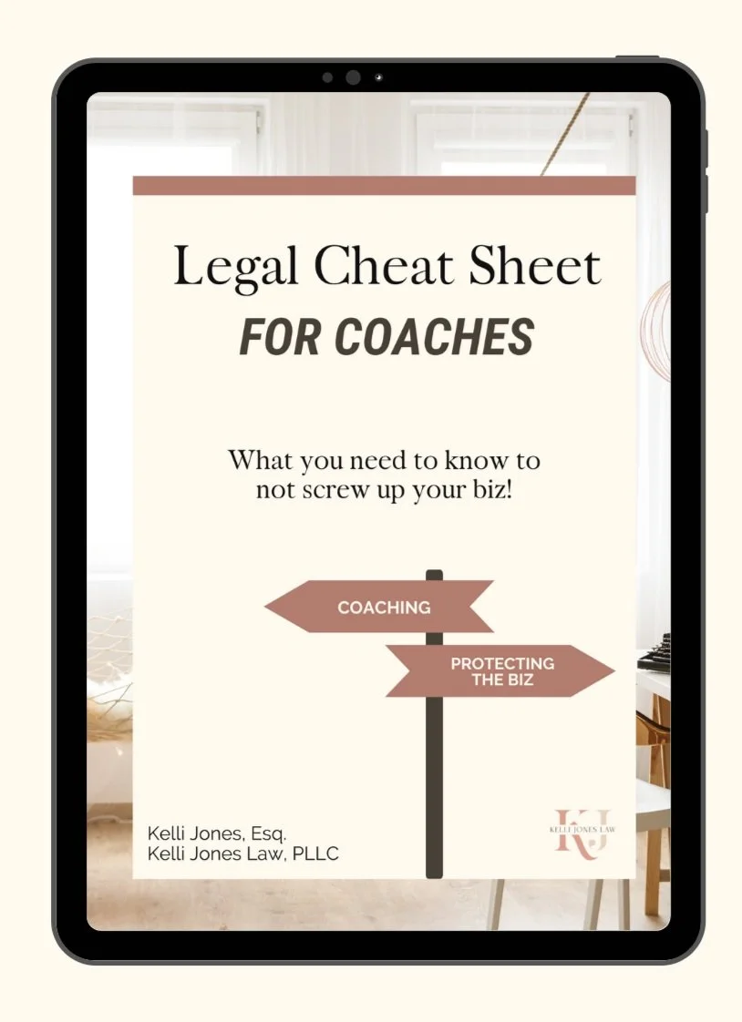Free Legal Cheat Sheet — KELLI JONES LAW, PLLC