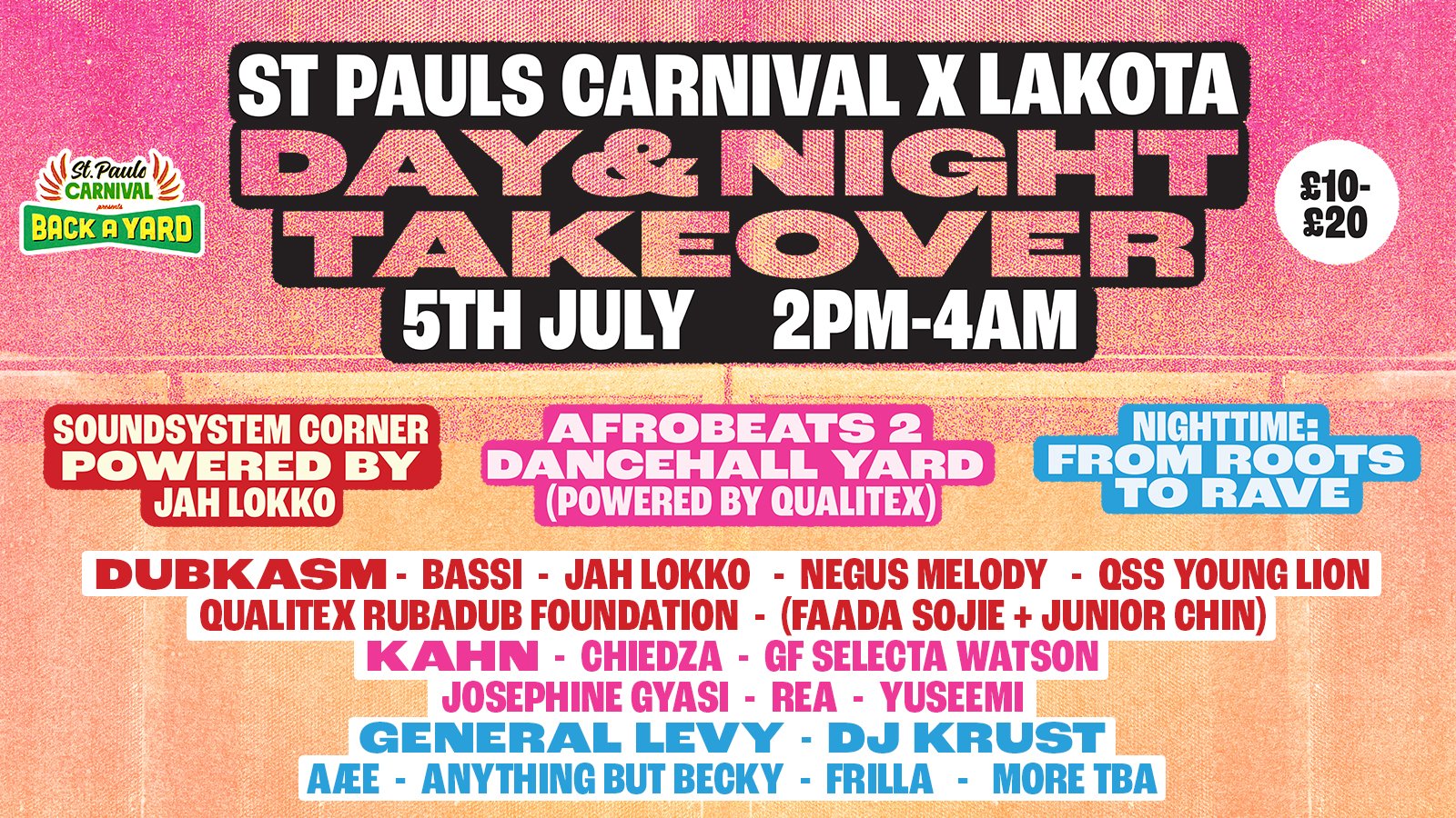 Back a Yard 2025 Programme — St Pauls Carnival