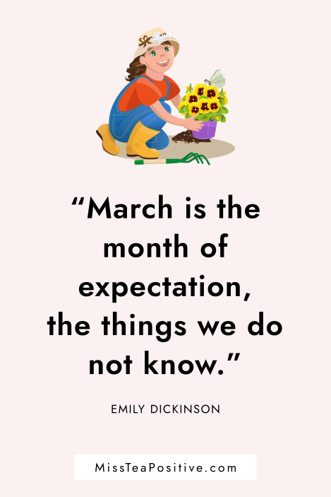 17 Positive March Quotes To Welcome Spring — Miss Tea Positive