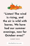 15 Beautiful October Quotes To Welcome The Fall — Miss Tea Positive