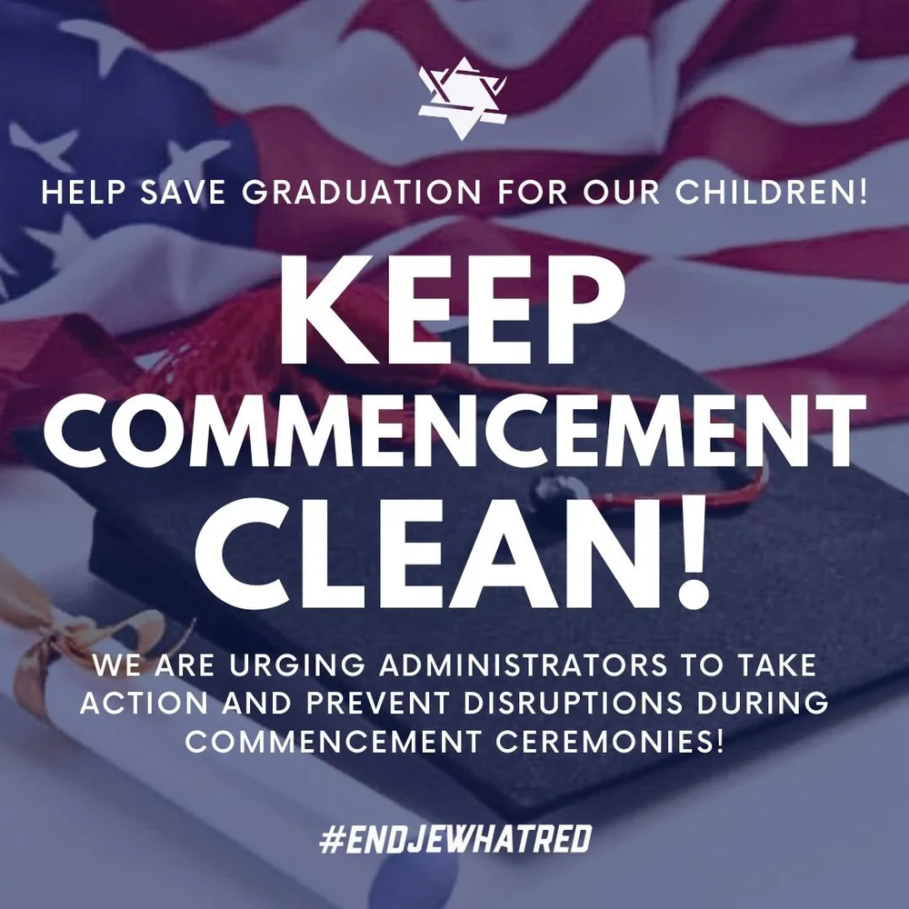 EJH Keep Commencement Clean — EndJewHatred