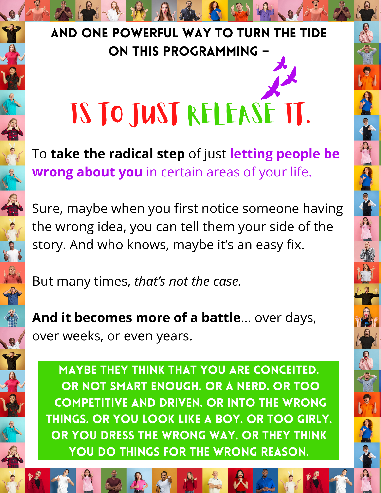 GIRLS! LET PEOPLE BE WRONG ABOUT YOU — GIRLS REVOLUTION