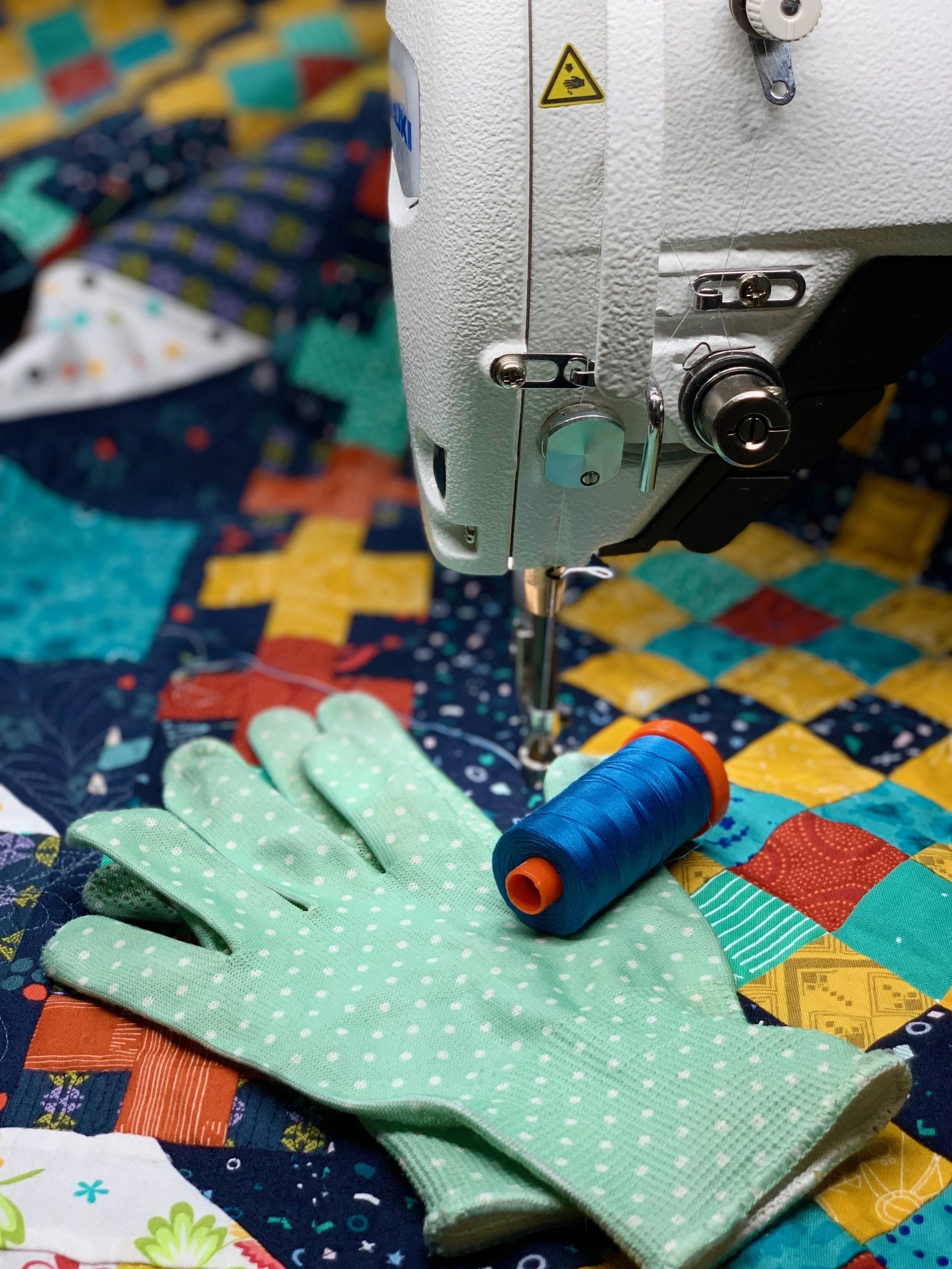 Quilting A Large Quilt on A Domestic Machine — String & Story