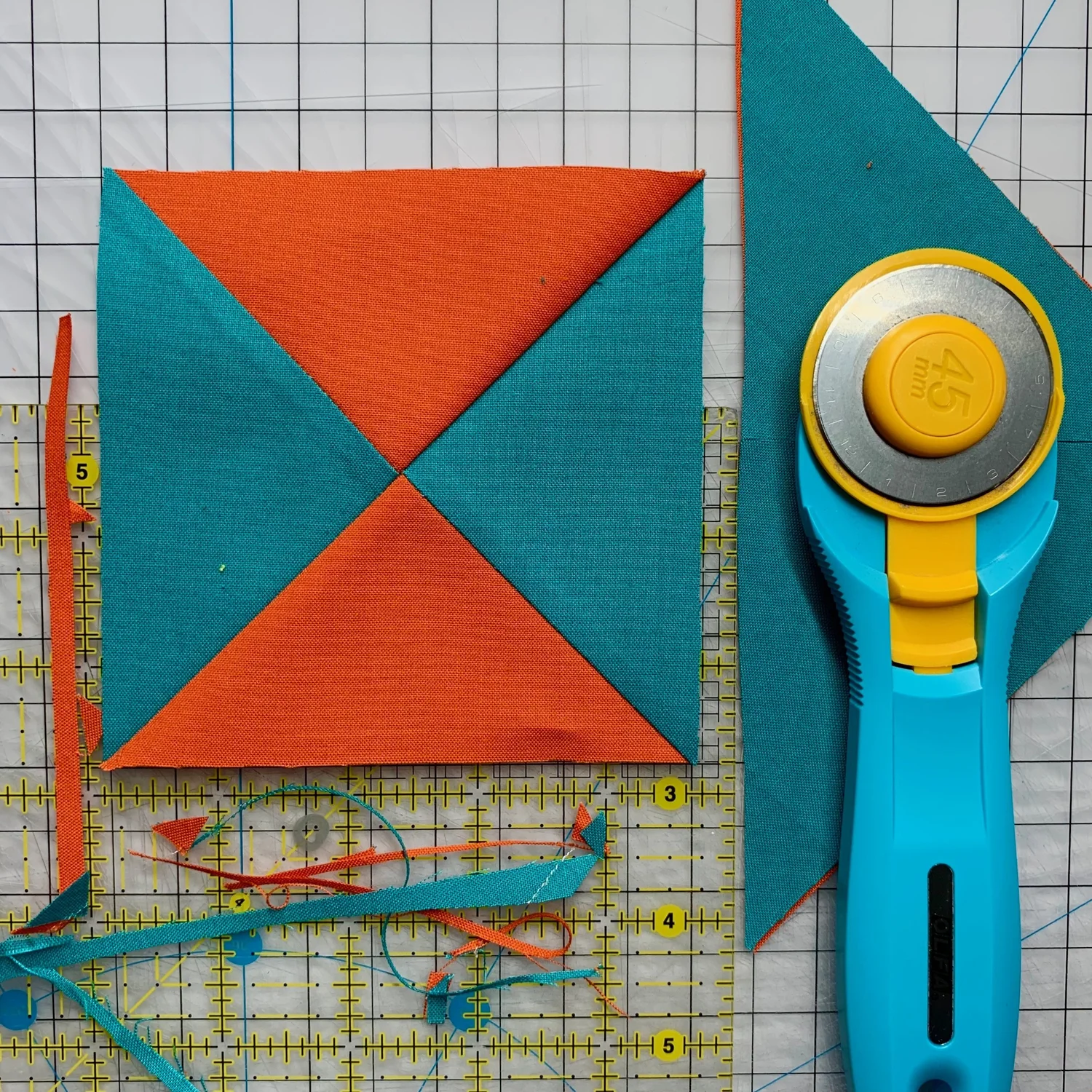 How to Make Quarter Square Triangles — String & Story