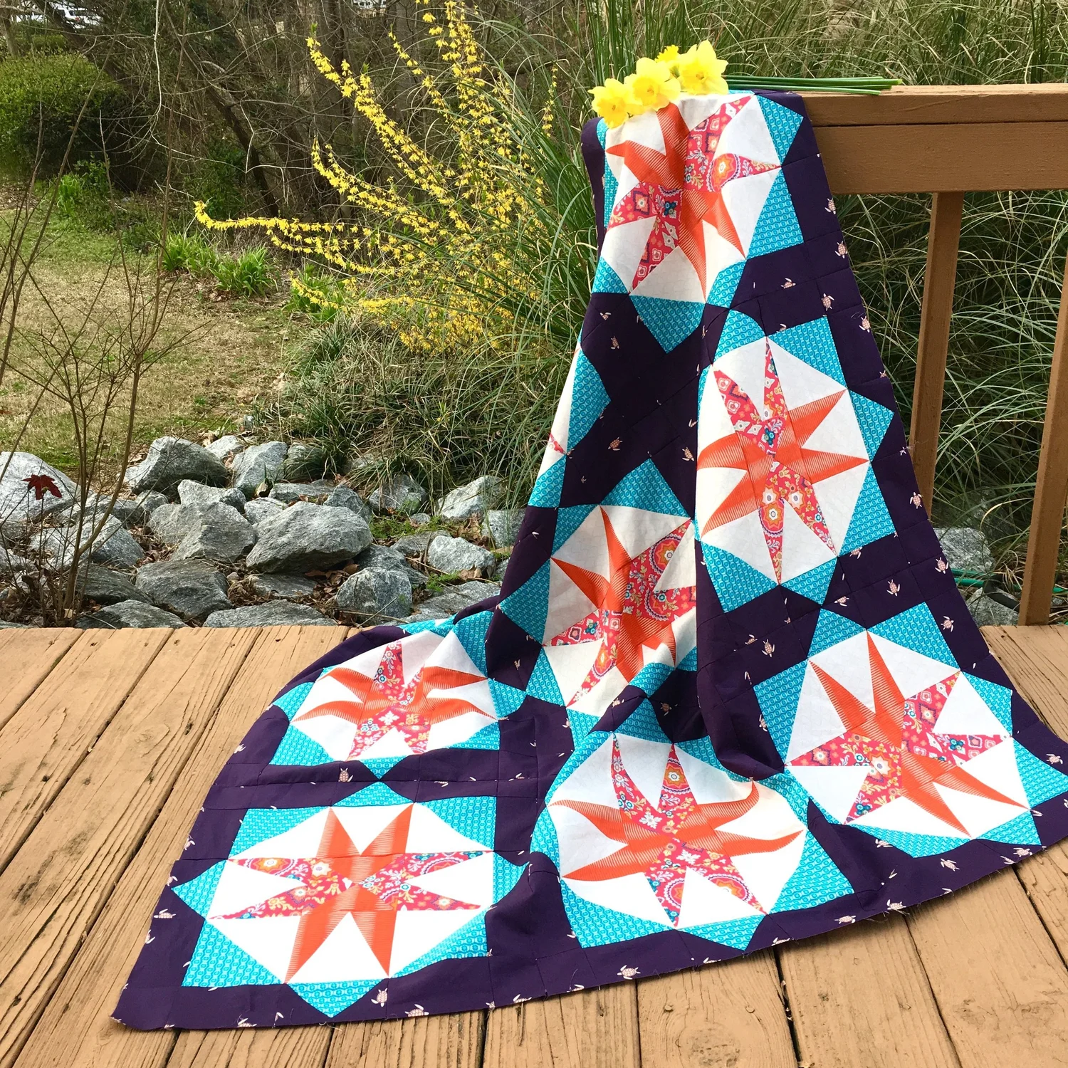 Mister Domestic's Aura Blog Party & The Star Island Quilt Pattern ...