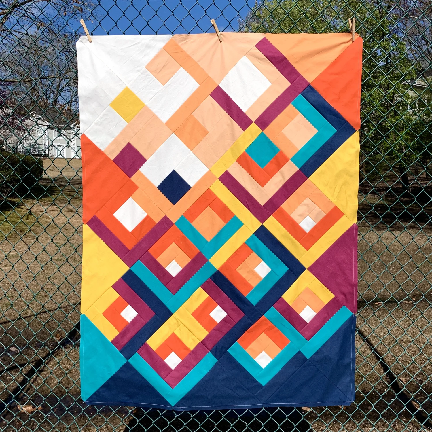 How To Set A Quilt On Point — String & Story