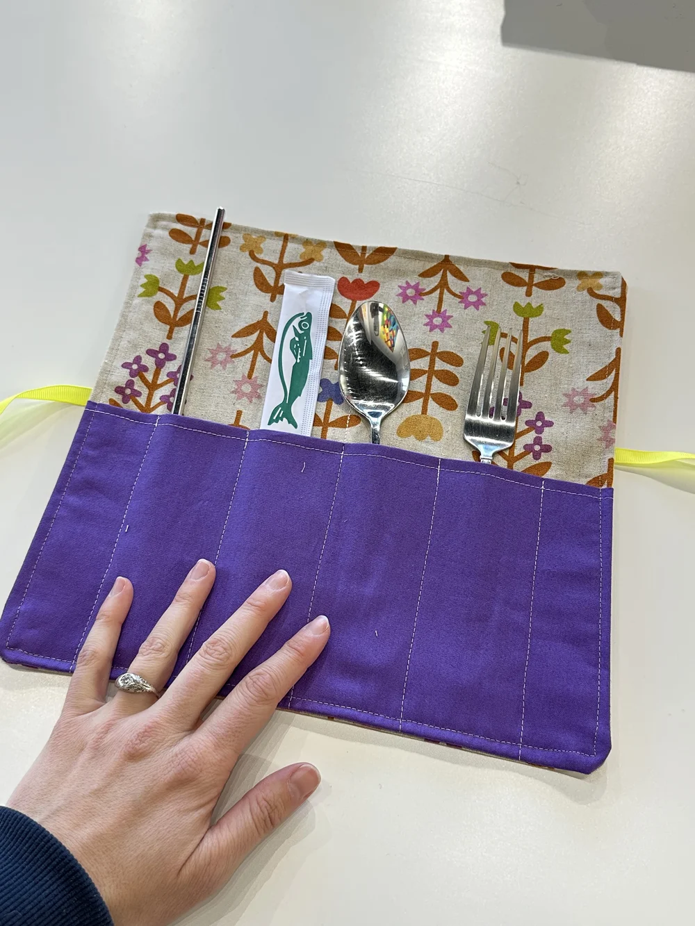 How to Sew a Reusable Utensil Roll — String & Story