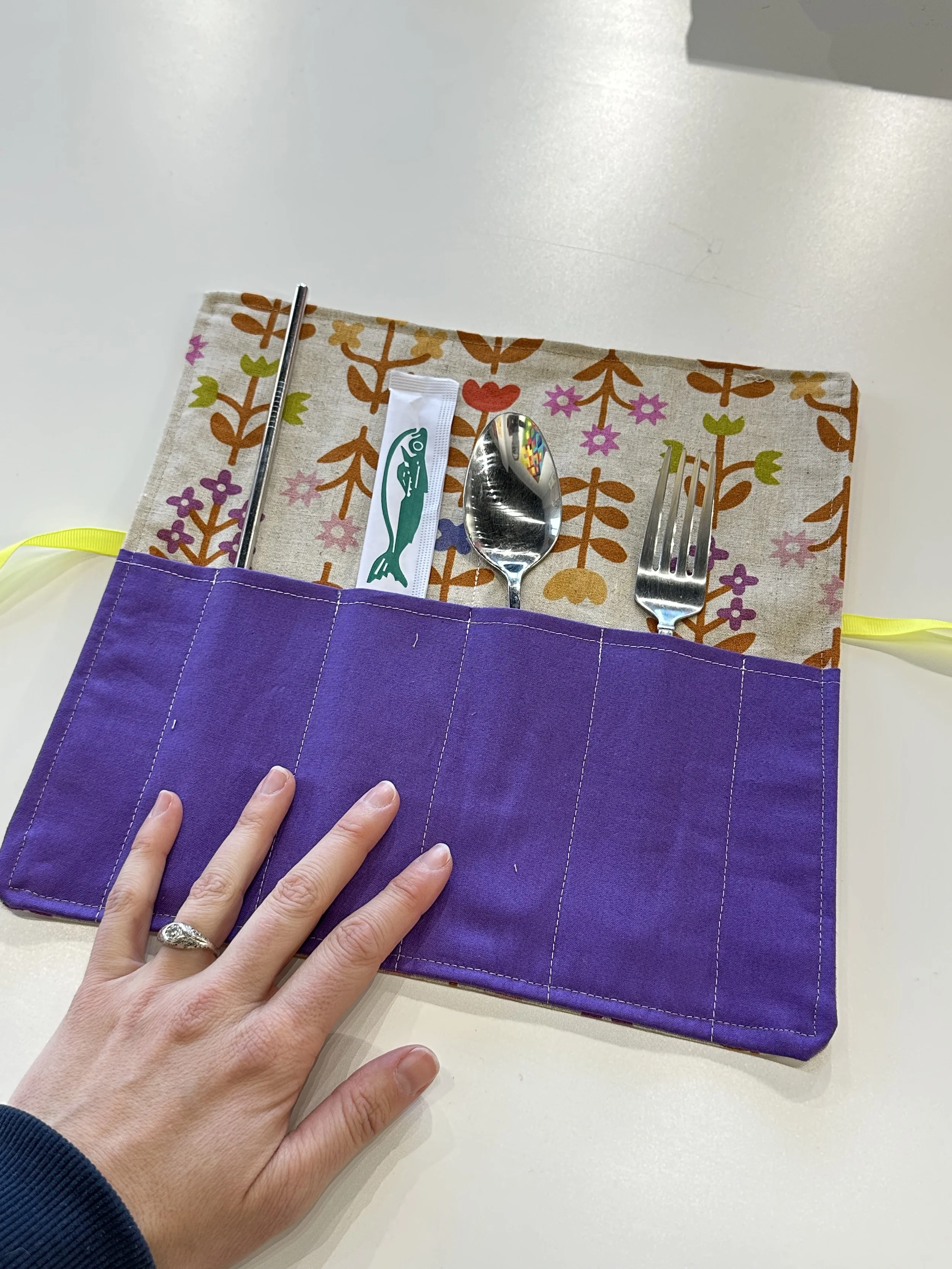 How to Sew a Reusable Utensil Roll — String & Story