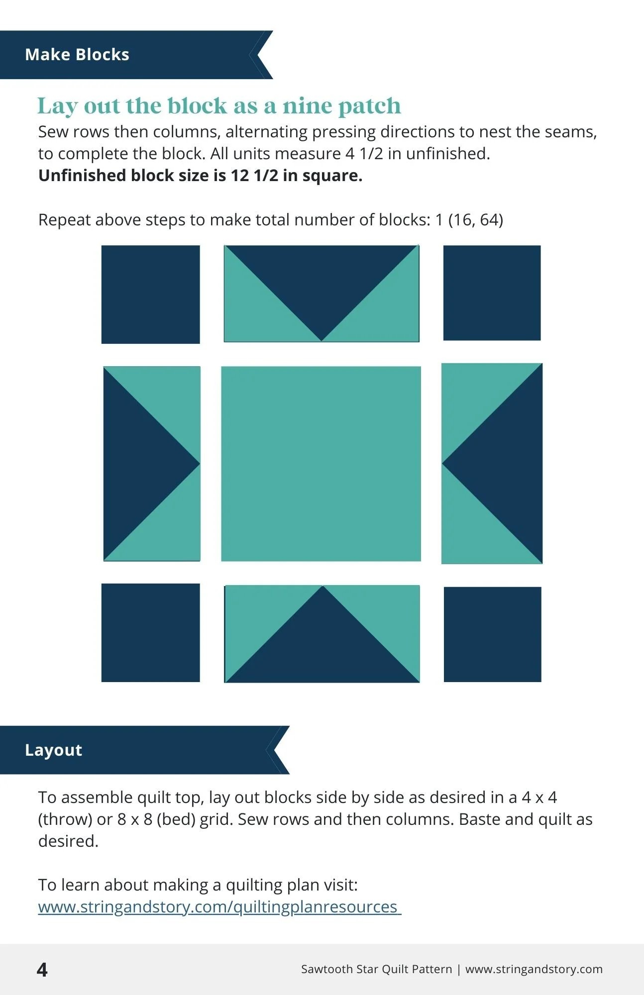 How to Read a Quilt Pattern — String & Story