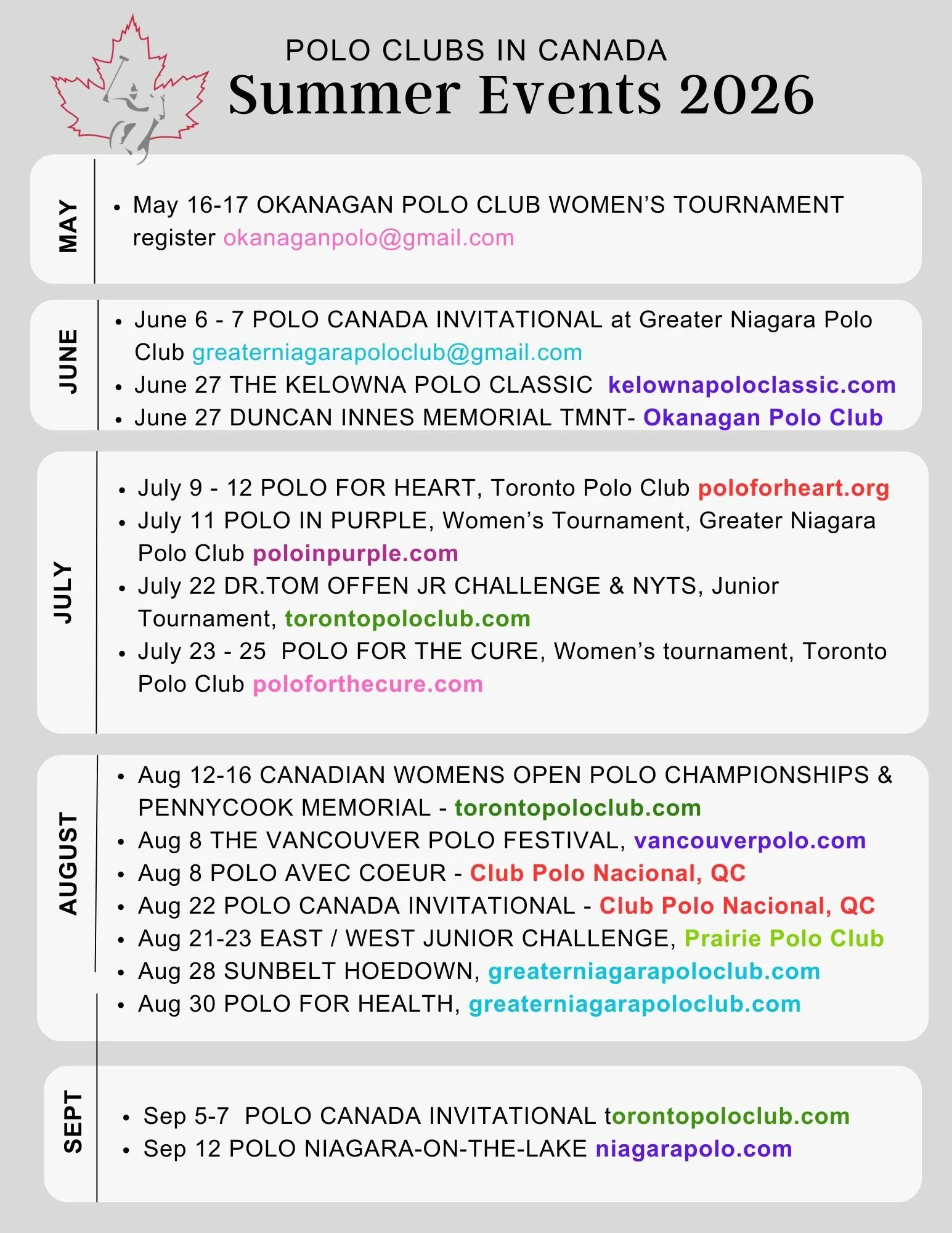 Events — Polo Canada