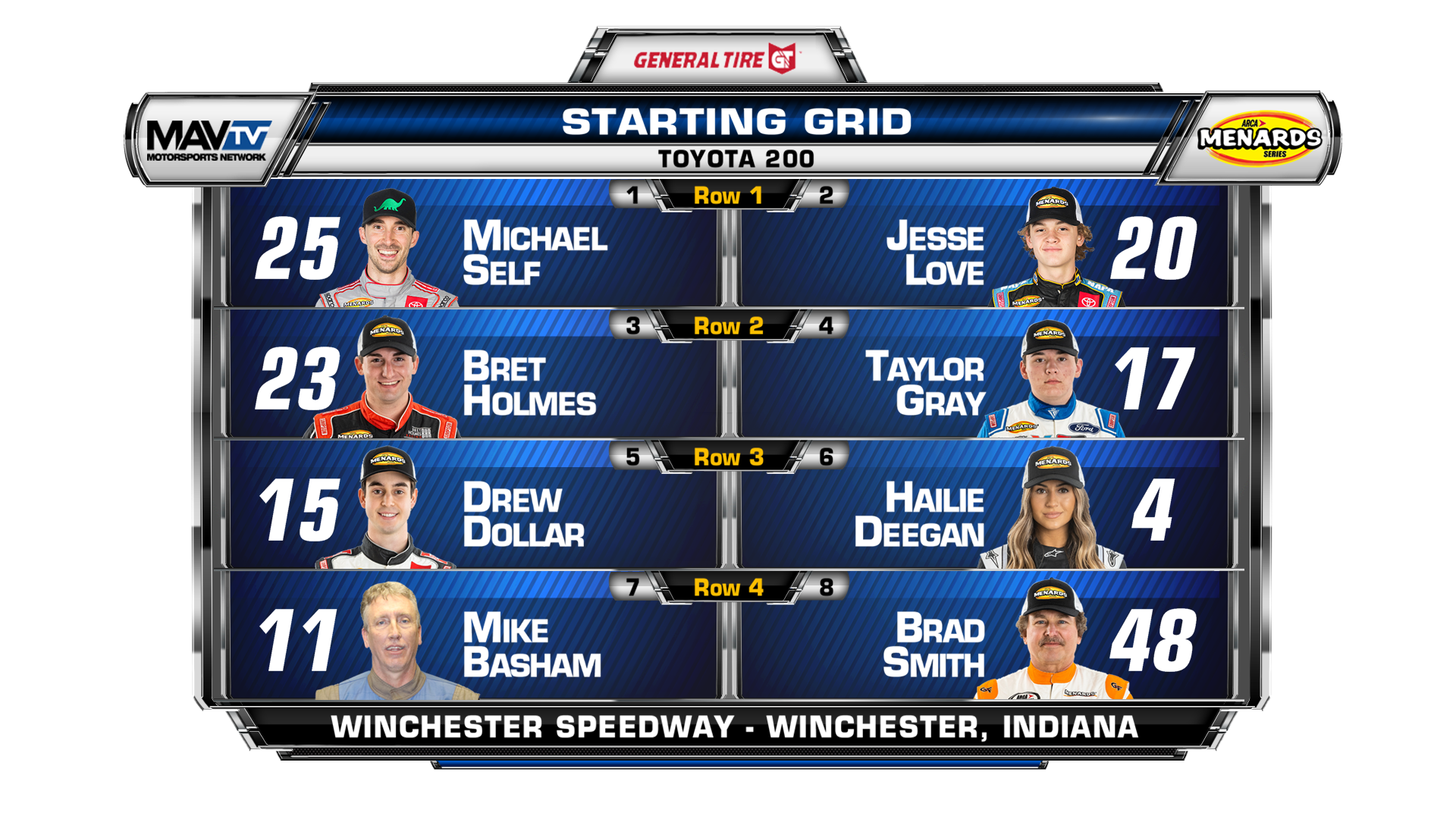 Racing — TV Graphics