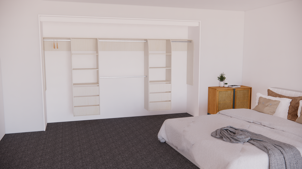 Wallhung Wardrobe Kitset W600-Set F — Cube Studio