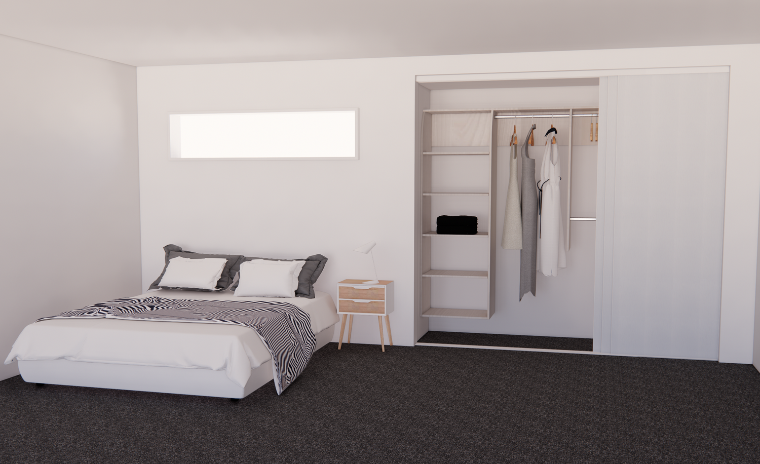 Wallhung Wardrobe Kitset W600-Set C — Cube Studio