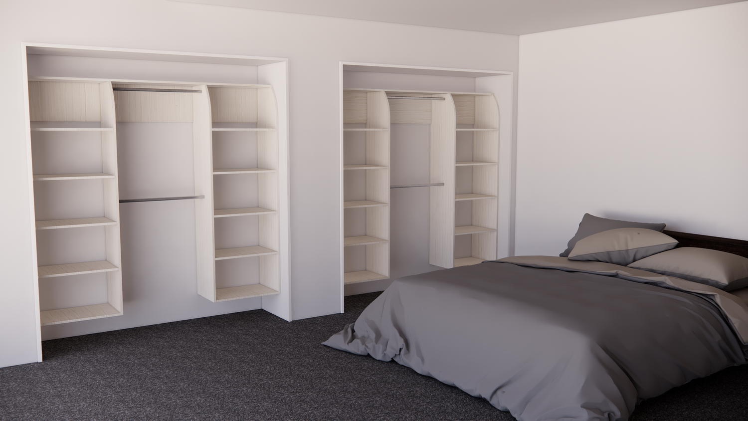 Wallhung Wardrobe Kitset W600-Set D — Cube Studio