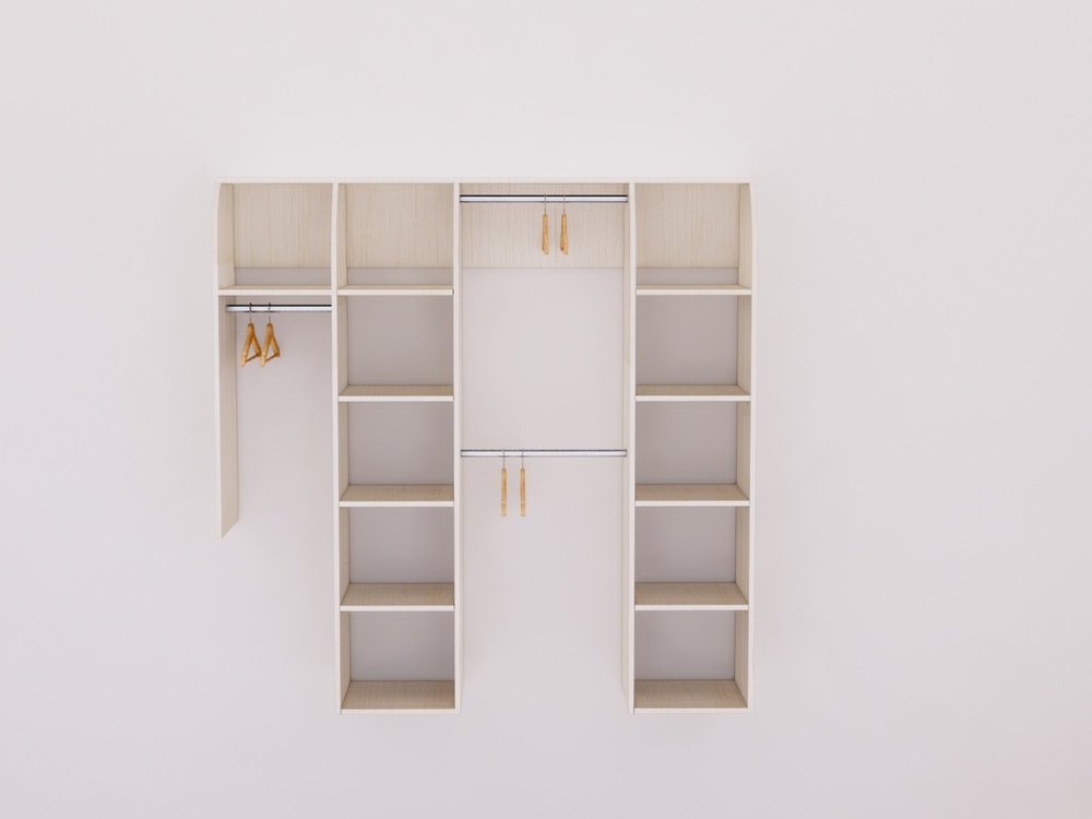 Wallhung Wardrobe Kitset W400-Set C — Cube Studio