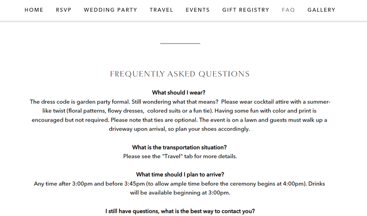Key Details to Include On Your Wedding Website — MN + WI Wedding ...