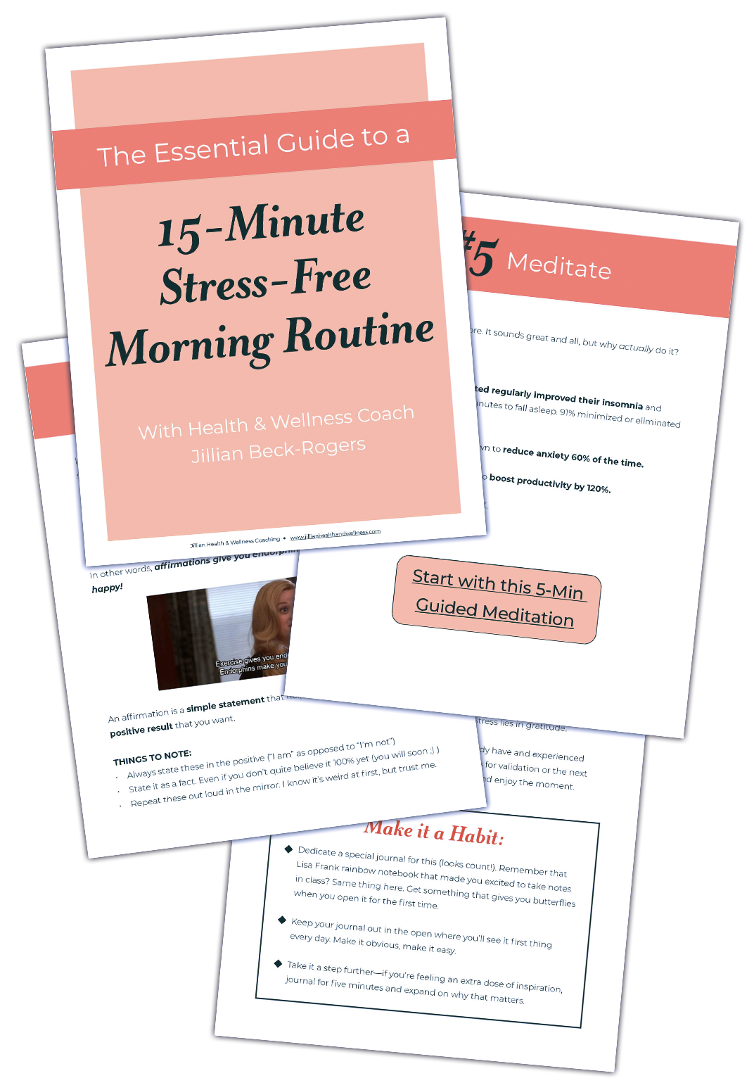 Get the 15-Minute Stress-Free Morning Routine Guide — Jillian Health ...