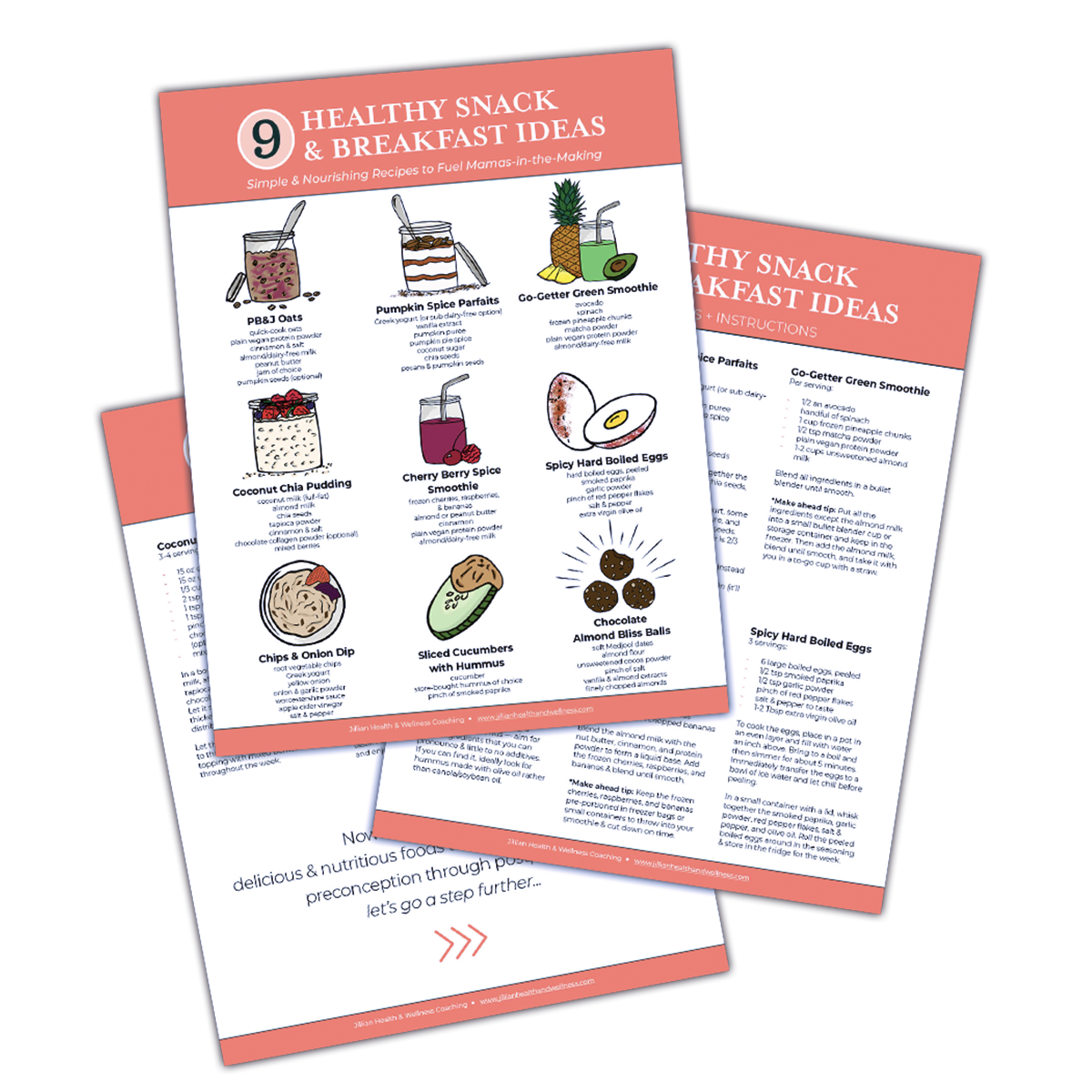 Healthy Snack Recipes — Jillian Health & Wellness