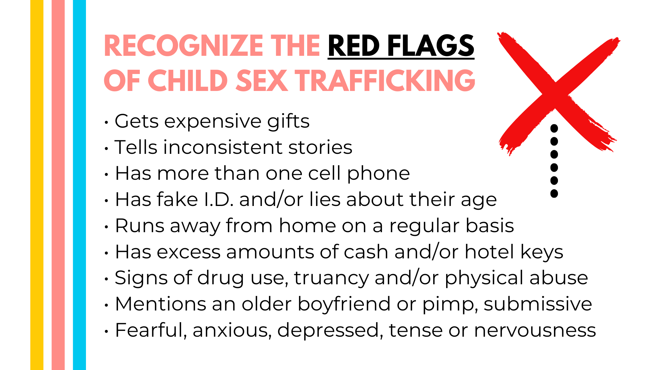 Child Sex Trafficking Red Flags Card — New Day for Children