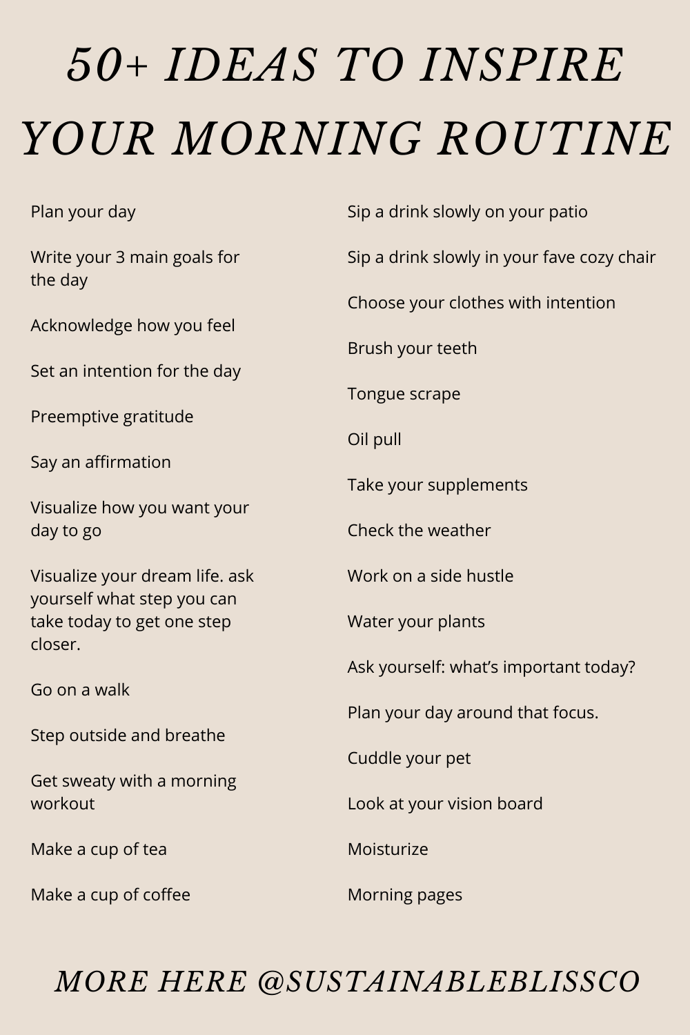 50+ Ideas to Inspire Your Perfect Holistic Morning Routine ...