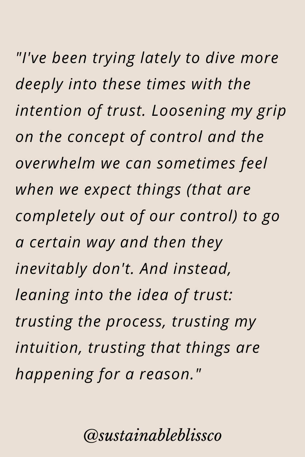 How to Lean Into Trust; Releasing Control and Expectations ...
