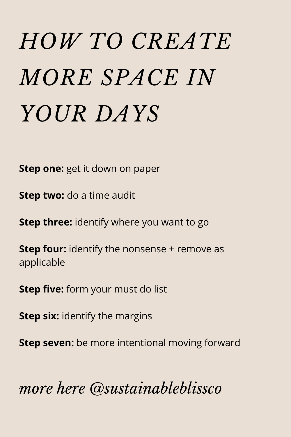 How to Create Space In Your Day (Wellness + Productivity Meet ...