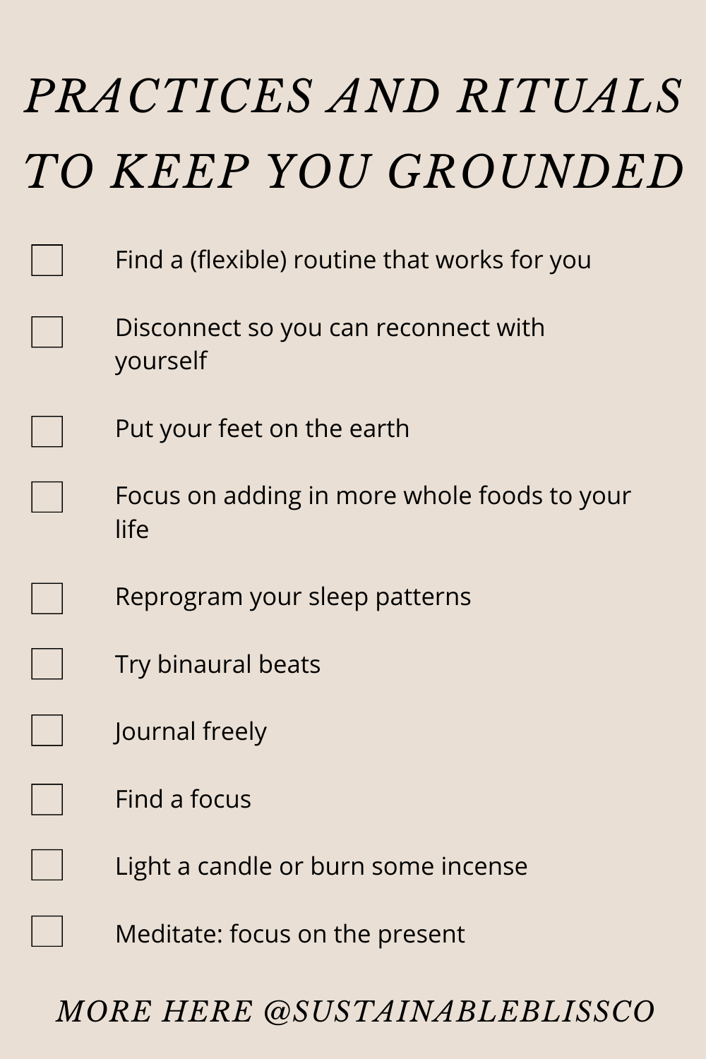 On Self-Care Practises and Rituals to Keep you Grounded — Sustainable ...