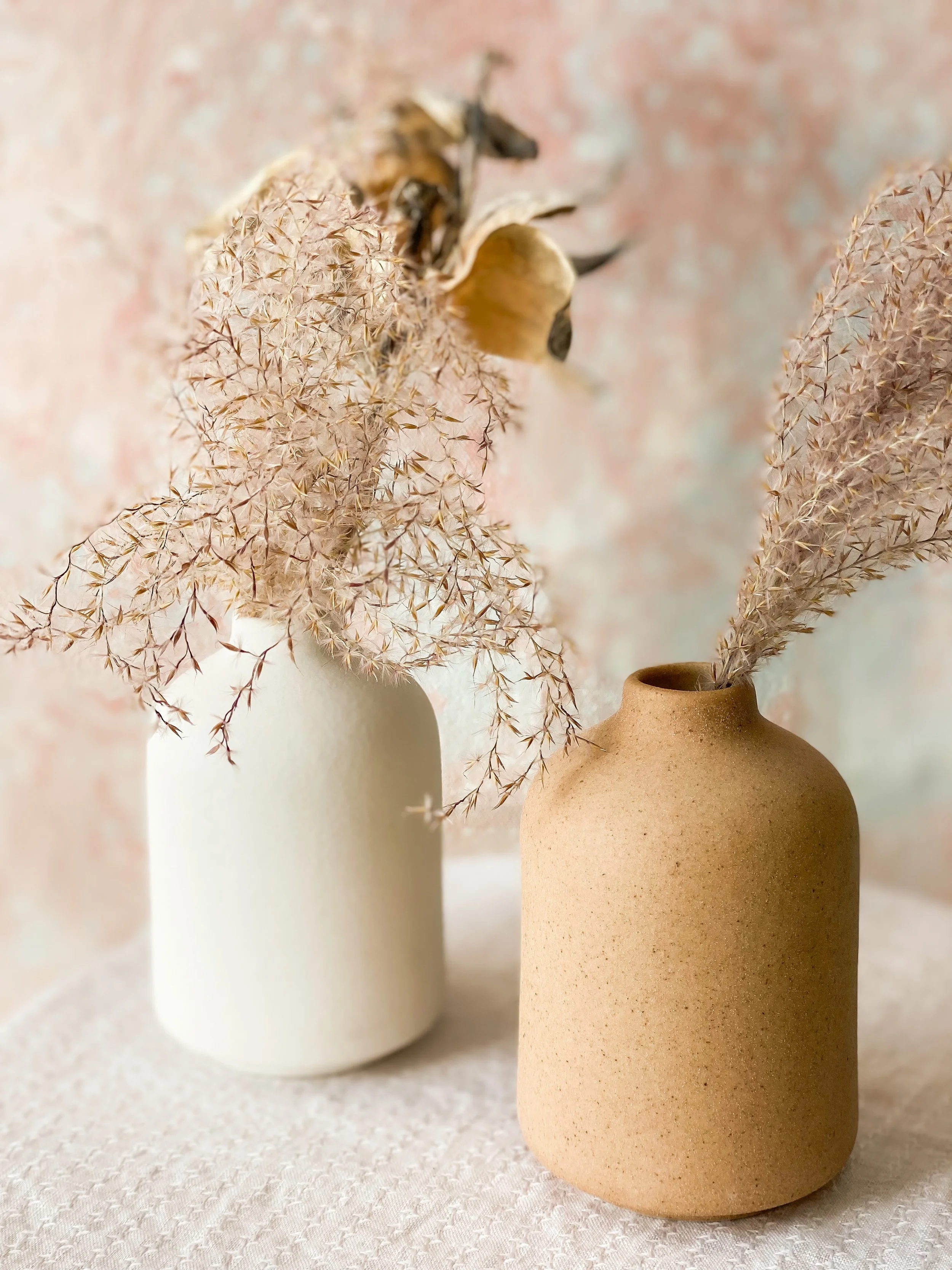 Matte Blush Vase Collection — Petalage Florals