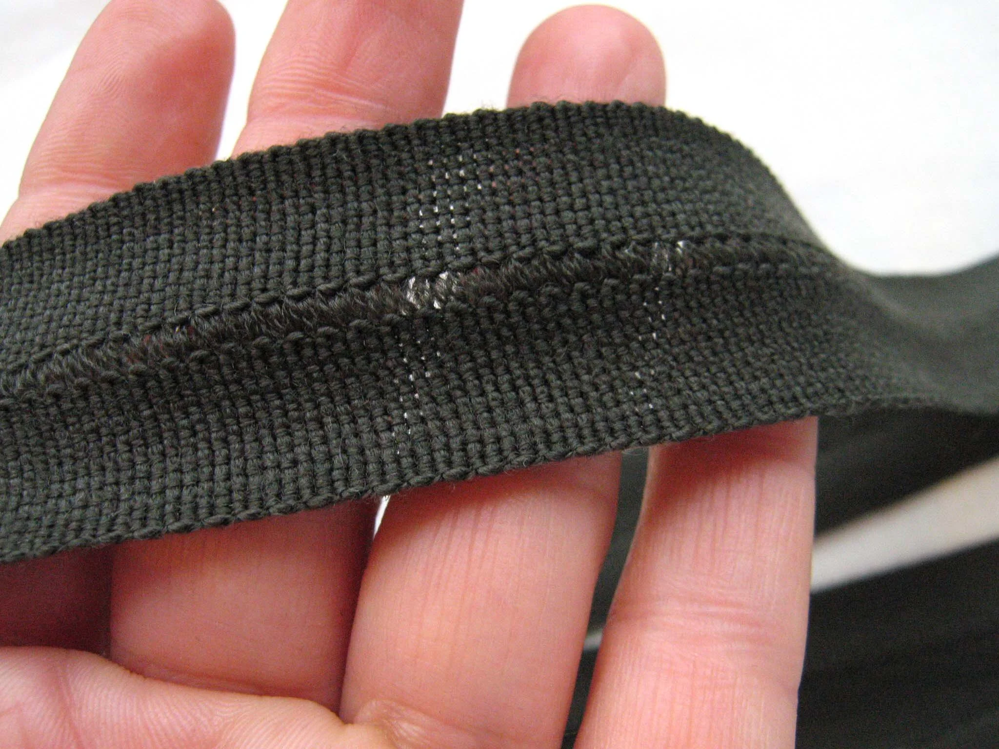 Warm and Cool Red Wool Petersham Fold Over Binder — L'Etoffe Fabrics Online