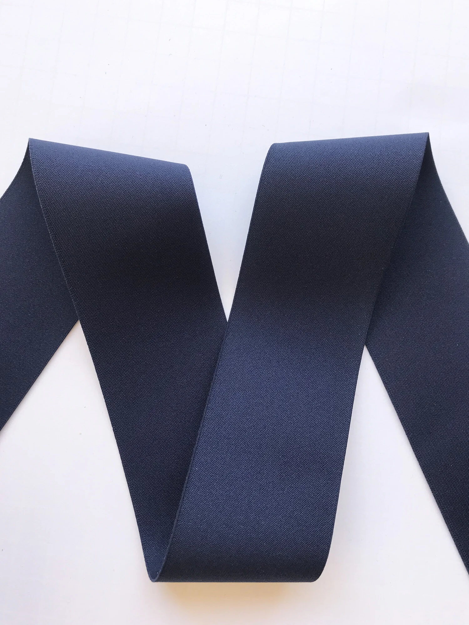 New Color Navy Luxury Waistband Elastic — L'Etoffe Fabrics Online