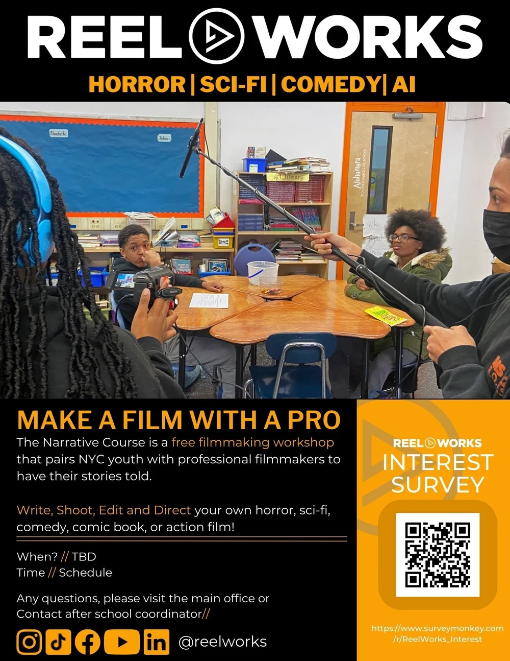 In School & Community Programs in New York | Reel Works — Reel Works