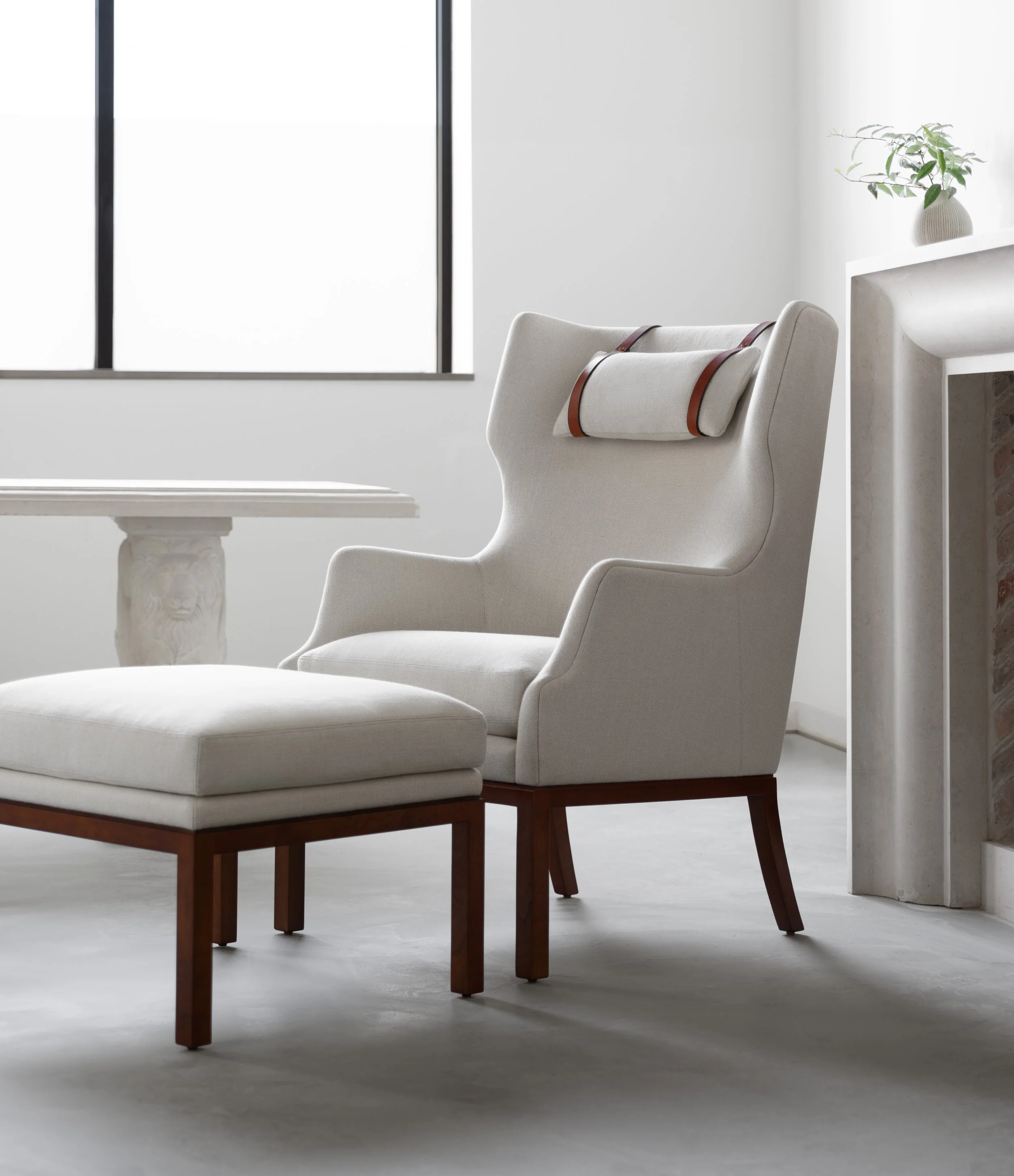 Britton Lounge Chair & Britton Footstool — Honning
