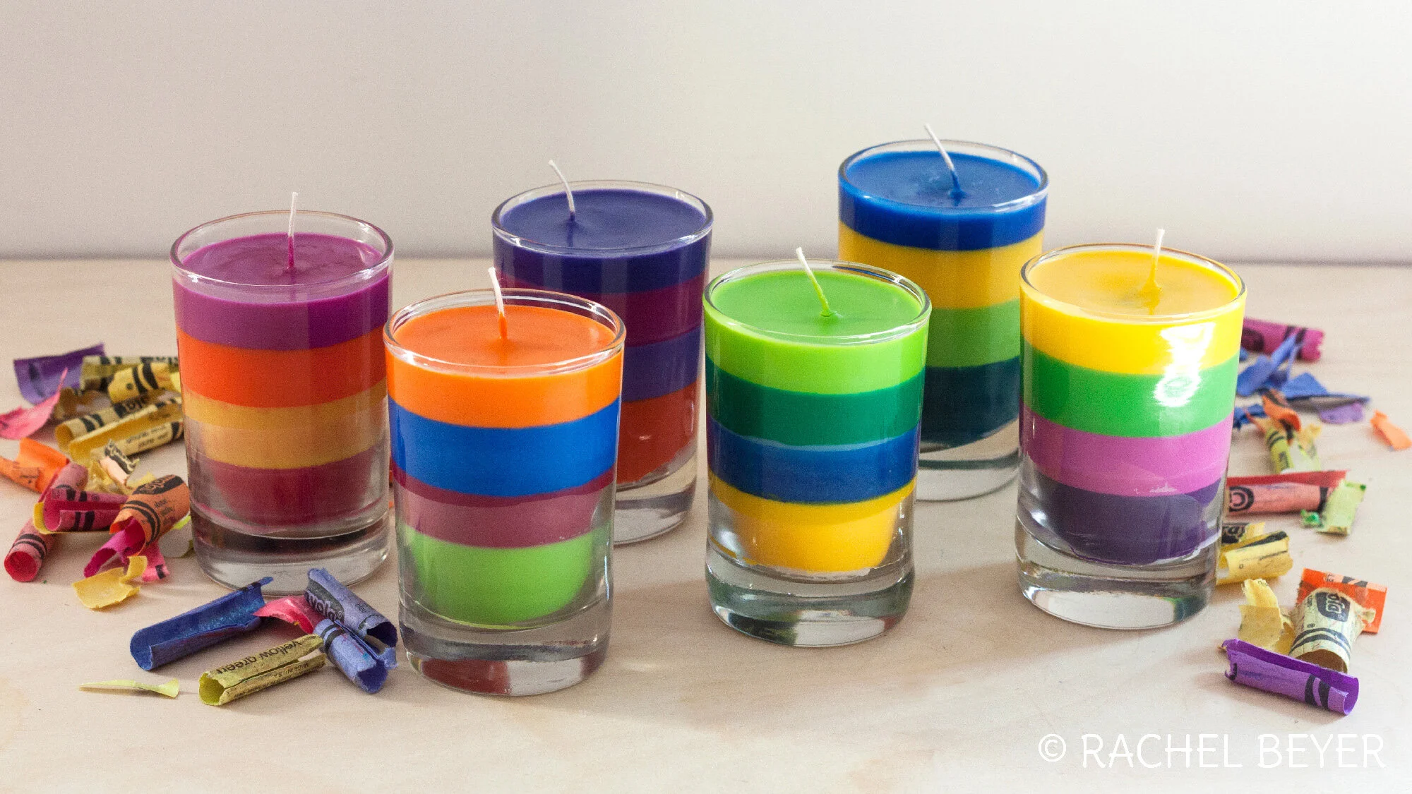 Crayon Candles | Create Vibrant Candles - FREE DIY Project — Rachel ...