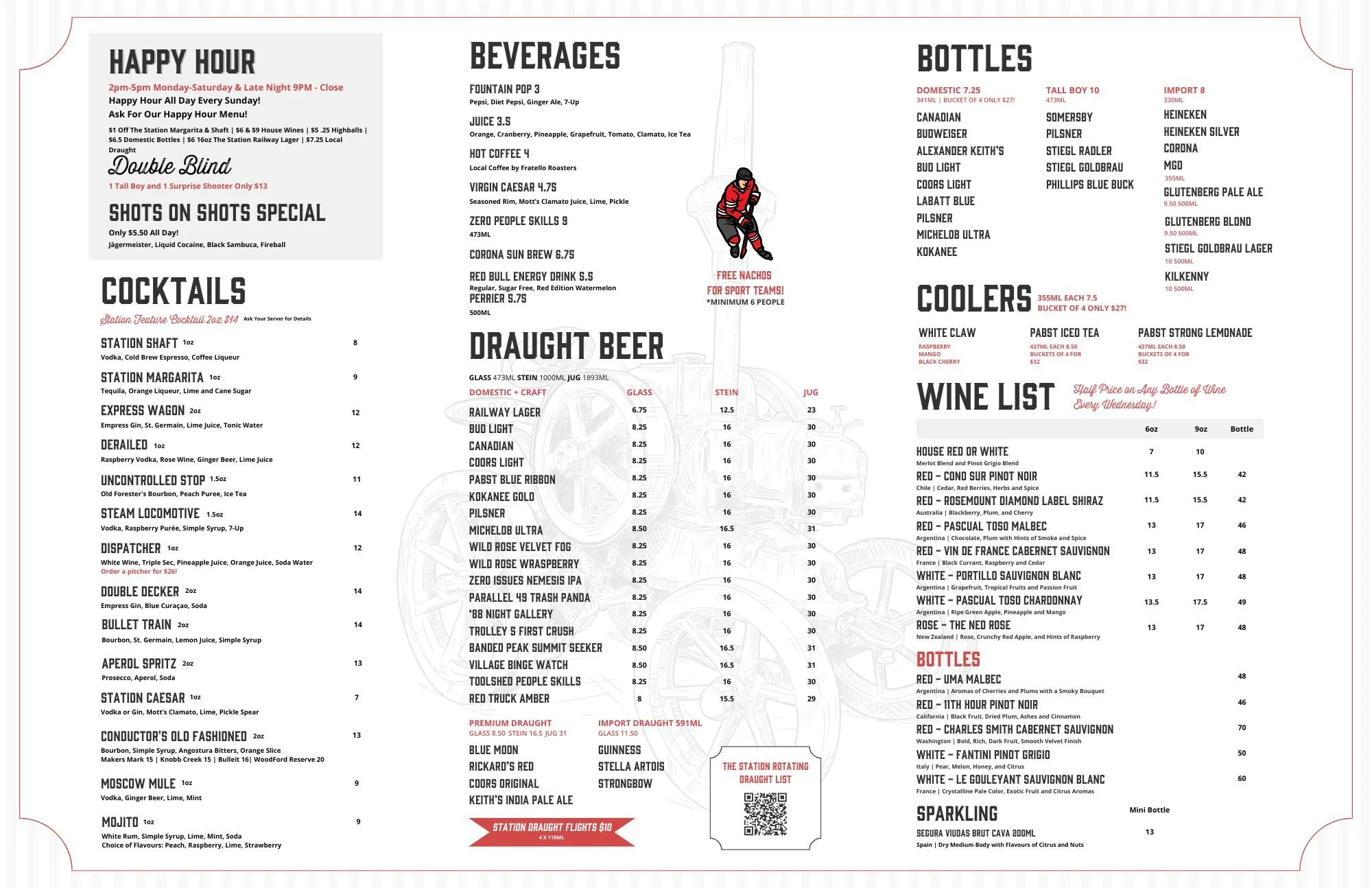Menus — The Station Pub Calgary
