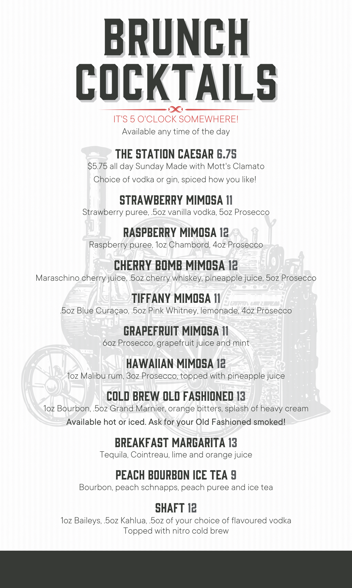 Menus — The Station Pub Calgary