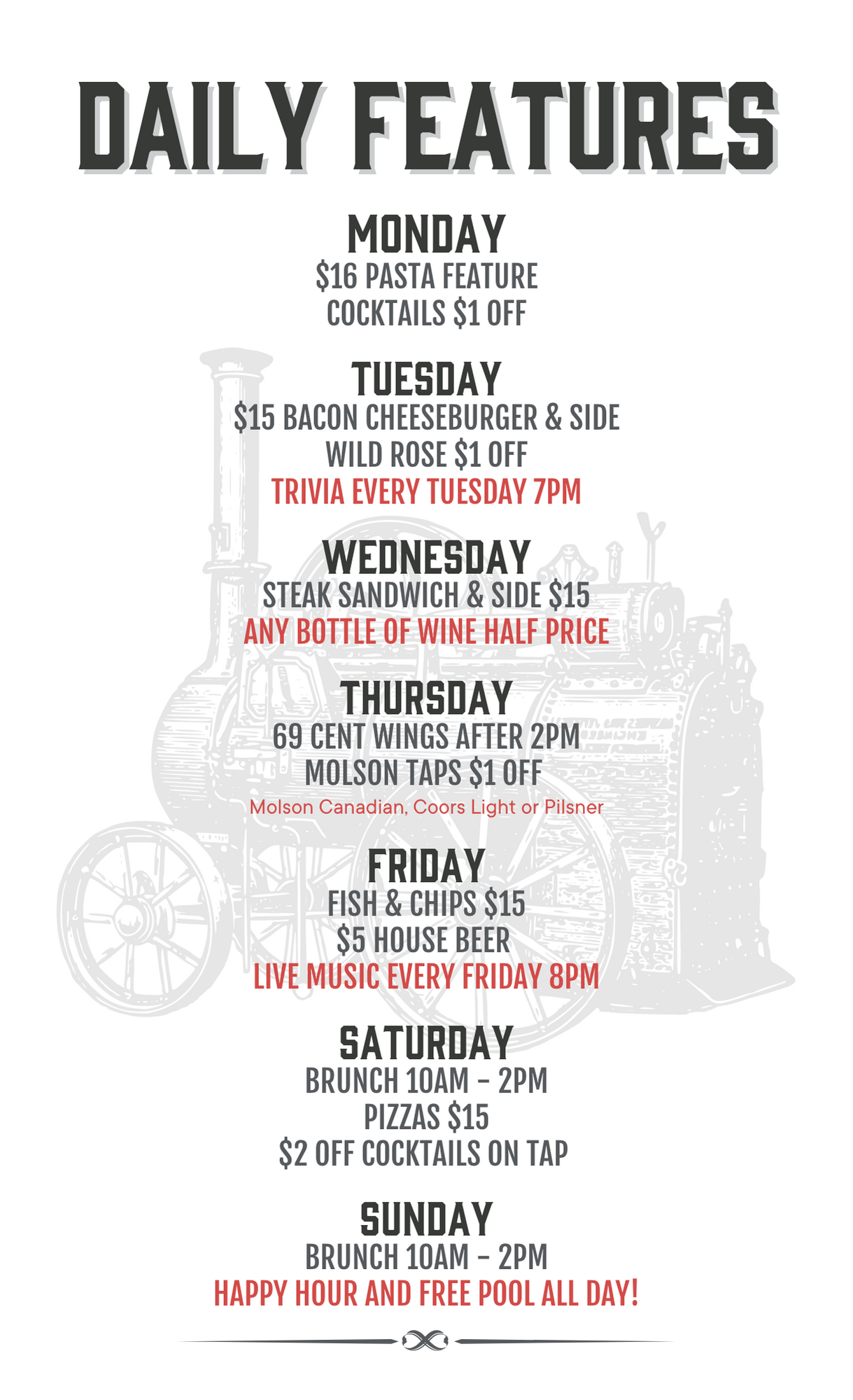 Menus — The Station Pub Calgary