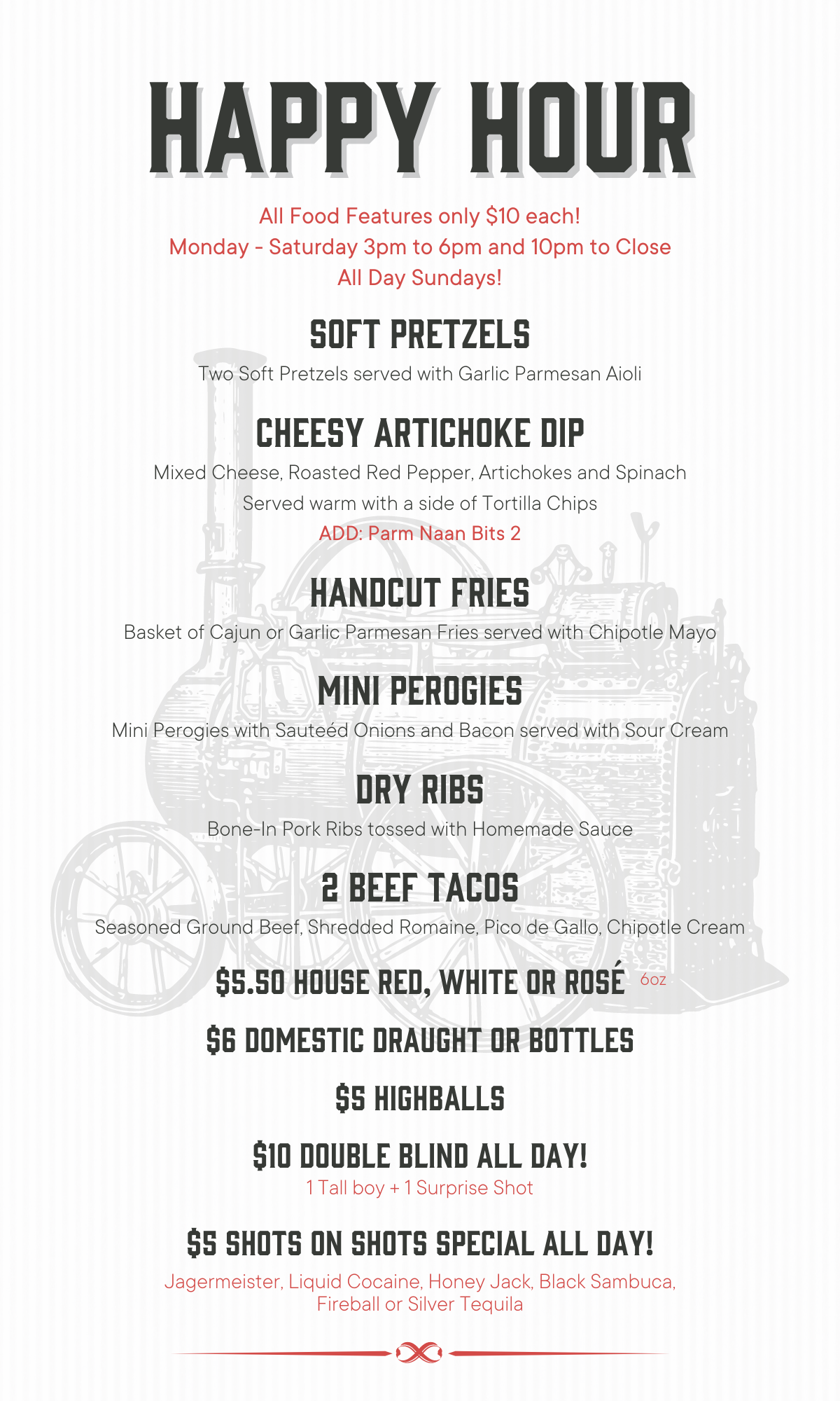 Menus — The Station Pub Calgary