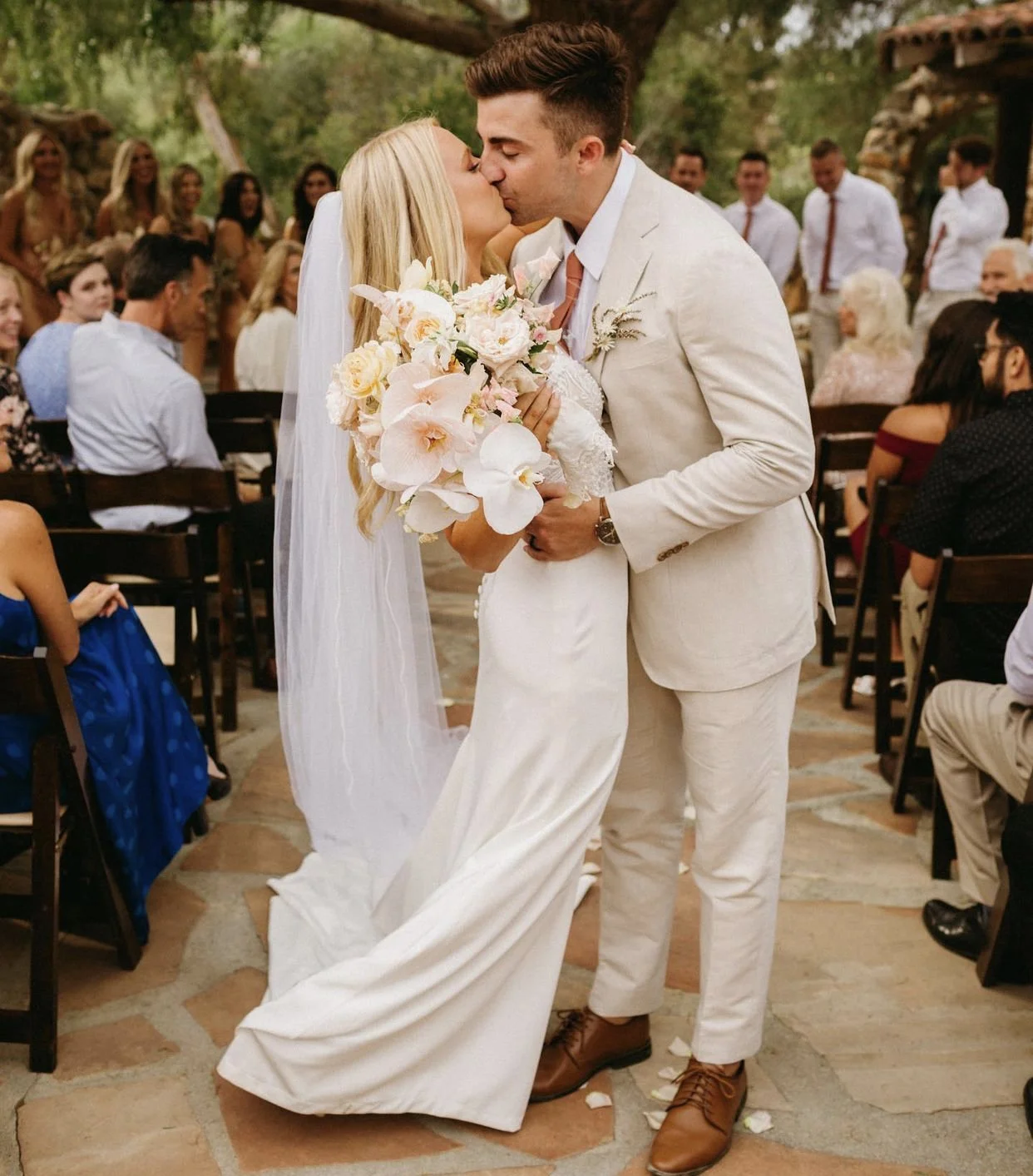 Chelsea + Nick's Vibrant Garden Wedding at Leo Carillo Ranch — paper cliché